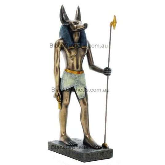 Egyptian Small Statue Anubis 22cm R010 - Black Orpheus Emporium