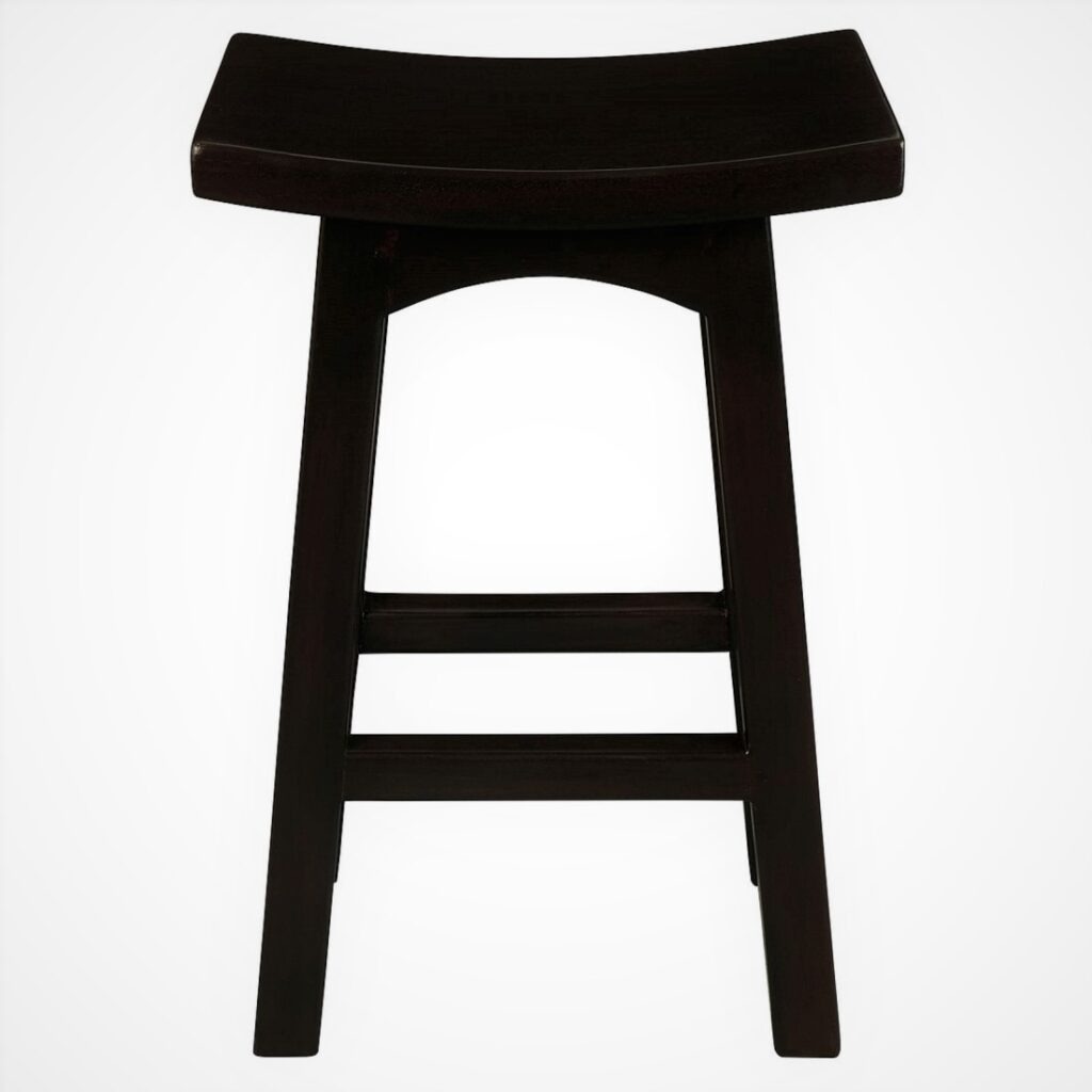 Showa Solid Mahogany Timber 67cm Bar Stool Mahogany - Black Orpheus ...