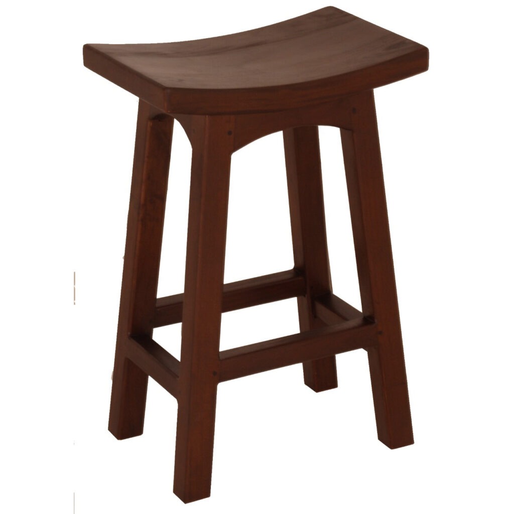 Showa Solid Mahogany Timber 67cm Bar Stool Mahogany - Black Orpheus ...